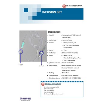 Jual INFUSION SET WITH Y - INJECTION SET NIPRO oleh PT. SINAR RODA ...