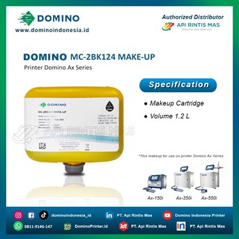 Jual DOMINO MAKE UP TINTA PRINTER MC-2BK124 ORIGINAL DOMINO UK oleh PT ...