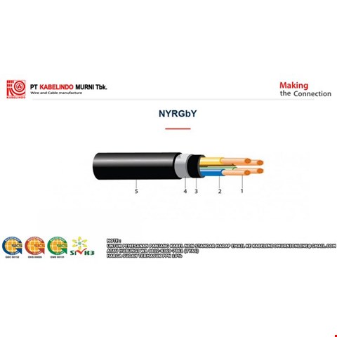 Jual KABEL LISTRIK NYRGBY 2X1,5 oleh PT. Kaltim Jaya Makmur
