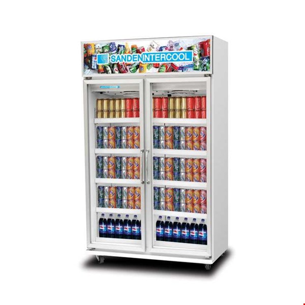 Jual Sanden Intercool Showcase Chiller Double Door Cooler / Showcase 2 ...