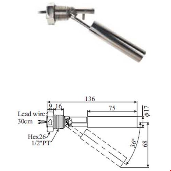 Jual FINETEK FDMH60/ 66 Mini Float Level Switch oleh PT. Daya Teknik Meterindo