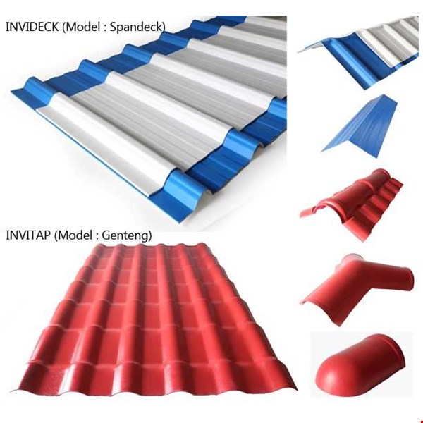 Jual INVIDECK/ INVITAP/ ATAP PLASTIK/ ATAP POLY VINYL/ ATAP PVC/ ATAP ...