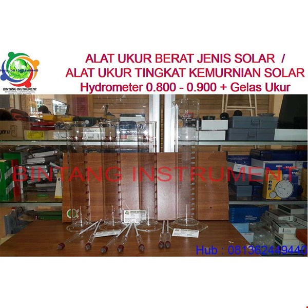 Jual Hydrometer Alat pengukur berat jenis Minyak Solar oleh BINTANG ...
