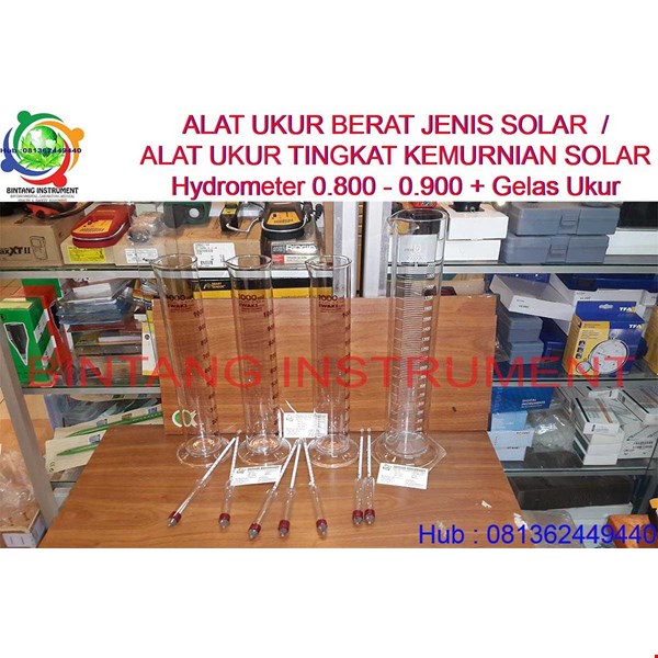 Jual Hydrometer Alat pengukur berat jenis Minyak Solar oleh BINTANG ...