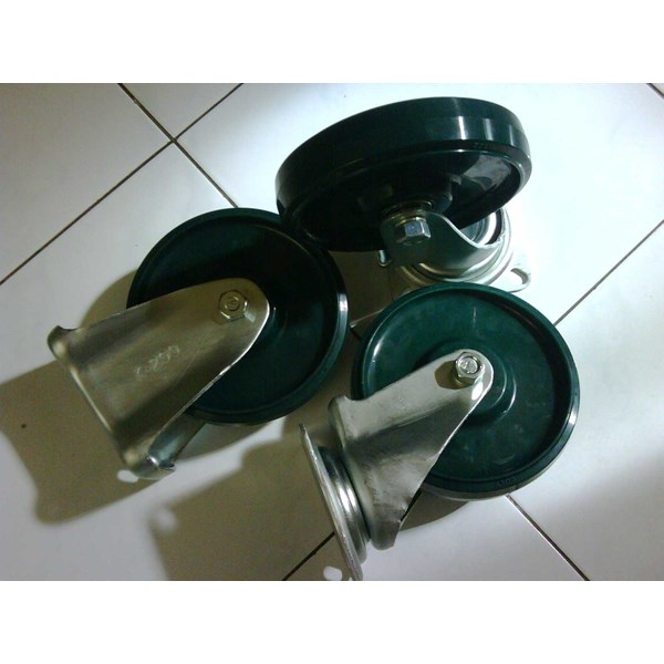 Jual Edly Roda Trolley PU Karet Nylon Castor Wheel Der Sheng oleh CV ...