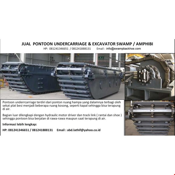 Jual PONTOONS UNDERCARRIAGE excavator amphibi swamp oleh ULTRATREX ...