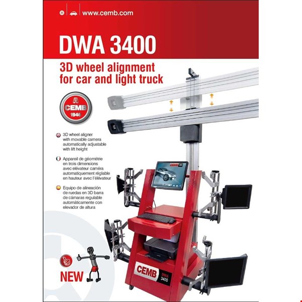 Jual SPOORING / WHEEL ALIGNMENT 3D CEMB DWA-3400 (MESIN SPOORING 3D ...