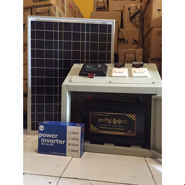 Jual Paket SHS (Solar Home System) 50Wp Penerangan Rumah Tenaga Surya ...