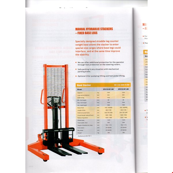 Jual Hand Lift Stacker / Hand Stacker Electric oleh Denko Sakti