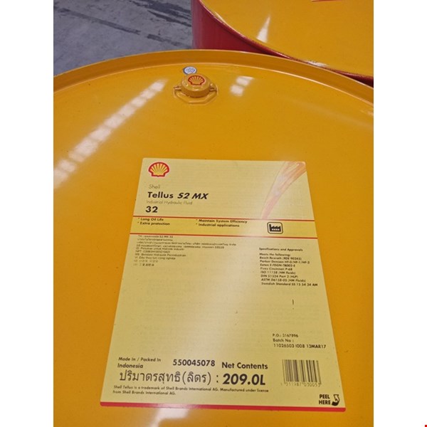 Jual SHELL TELLUS S2 MX 32 oleh PT. Eco Tangguh Lubrindo