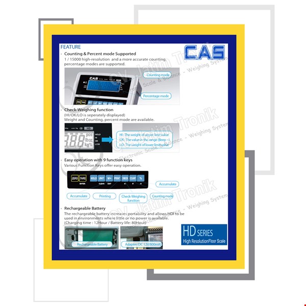 Jual Floor Scale CAS HD SERIES oleh CV. JATIM TRONIK - Surabaya - Jawa ...