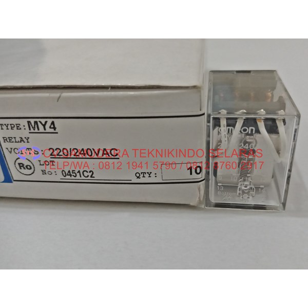Jual OMRON RELAY MY2N MY4N oleh CV. SAMUDERA TEKNIKINDO SELARAS