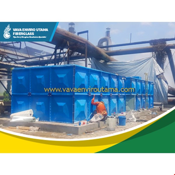 Jual TANGKI AIR PANEL ROOF TANK FRP oleh PT. Vava Enviro Utama Fiberglass