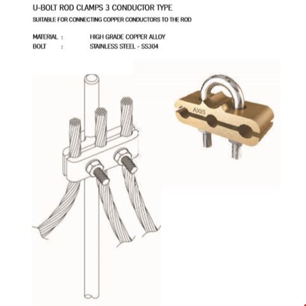 Jual Klem Ground Rod 3 Jalur / Ground Rod Clamp 3 Way / 3 Way Ground ...