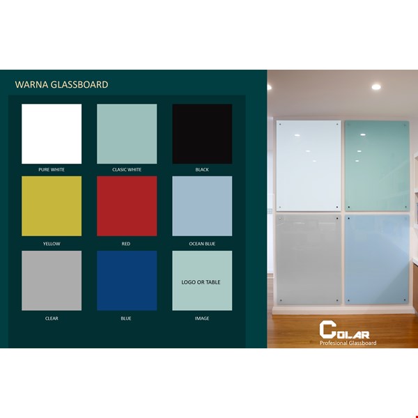 Jual glassboard harga surabaya oleh PT. Colar Creative Industri