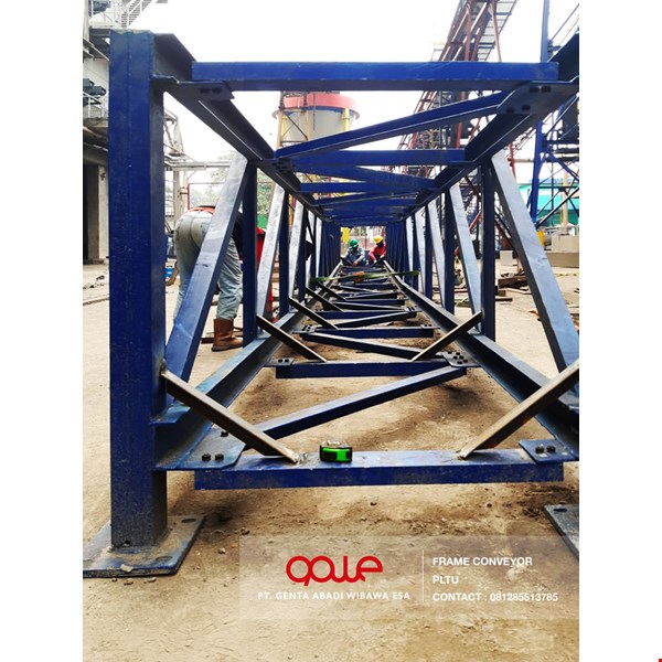 jasa fabrikasi frame conveyor, pembuatan frame conveyor oleh PT. Genta ...