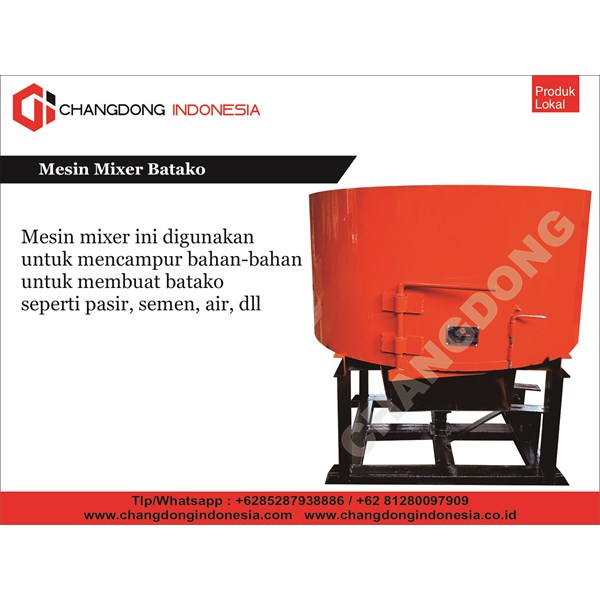 Jual Mesin Mixer Batako & Paving oleh PT. Changdong Indonesia Utama