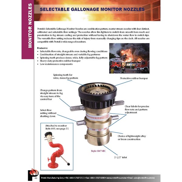 Jual Protek-Selectable Gallonage Monitor Nozzles oleh CV. Global Inti ...