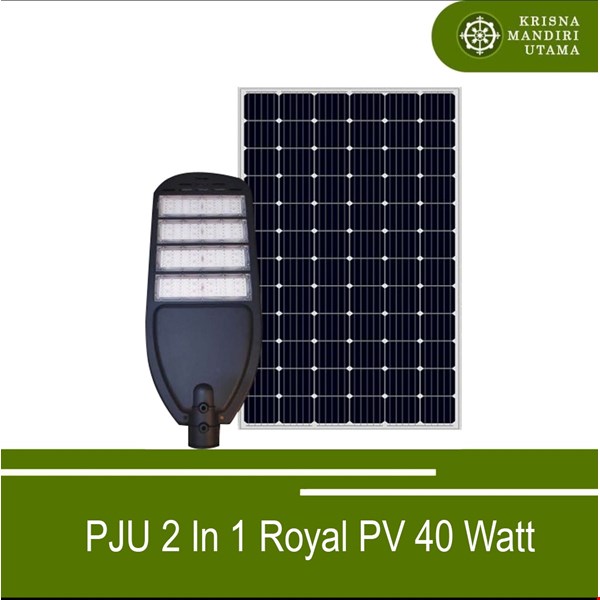 SUPPLIER PJU 2 IN 1 ROYAL PV 40 WATT oleh Krisna Mandiri Utama