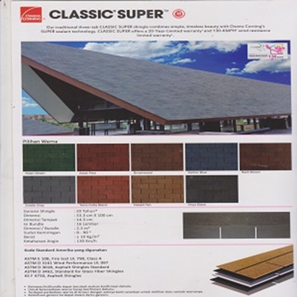 Jual Atap Bitumen Owens Classic oleh Depo Atap Citra Roofindo