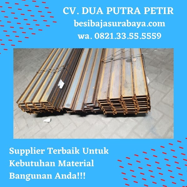Jual Besi WF 200 x 100 x 5.5 x 8 mm 12 m oleh CV. Dua Putra Petir