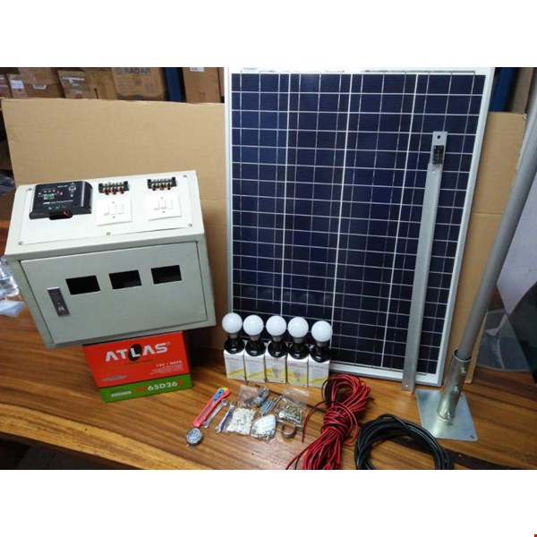 Jual PLTS Solar Home Sistem 50 WP oleh Krisna Mandiri Utama