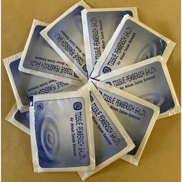 Jual Tissue pembersih galon isi ulang berkualitas oleh PT. Hanja Prima Loka