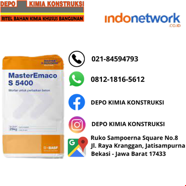 Jual Master Emaco S5400 grouting oleh DEPO KIMIA KONSTRUKSI