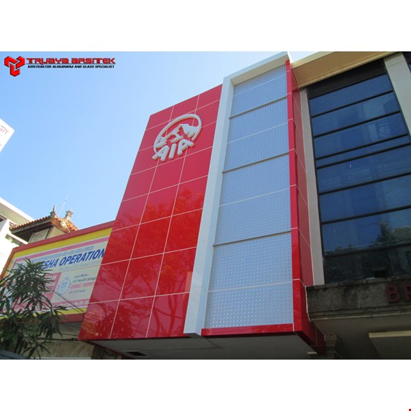 Jual Aluminium composite panel wall clading dan fasad oleh Trijaya Arsitek