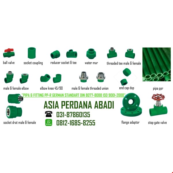 Jual PIPA DAN FITTING PP-R oleh CV. Asia Perdana Abadi
