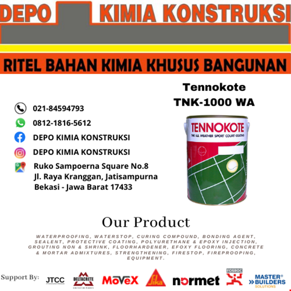 Jual TENNOKOTE TNK-1000 WA oleh DEPO KIMIA KONSTRUKSI