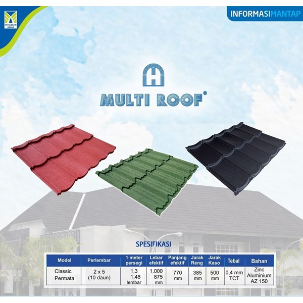 Jual ATAP GENTENG METAL MULTIROOF PALANGKARAYA oleh PT. Kaltim Jaya Makmur