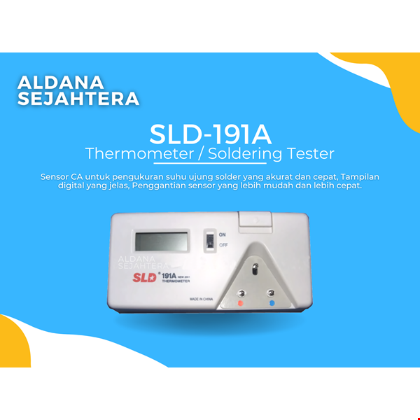 Jual SLD-191A THERMOMETER / SOLDERING TESTER oleh CV. ALDANA SEJAHTERA