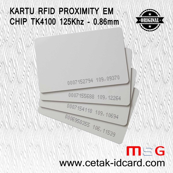 Jual KARTU RFID PROXIMITY EM 125KHZ (HIGH QUALITY) oleh Mitra Sarana ...
