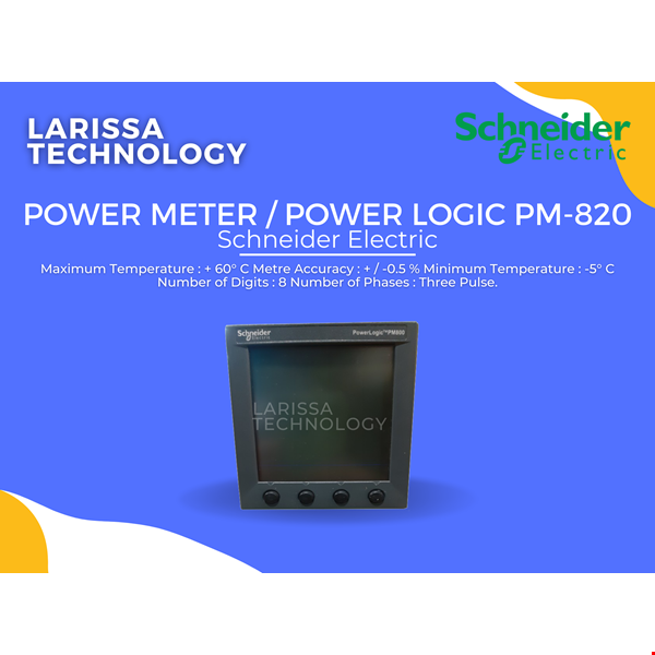 Jual POWER METER / POWER LOGIC PM-820 - SCHNEIDER ELECTRIC oleh LARISSA ...