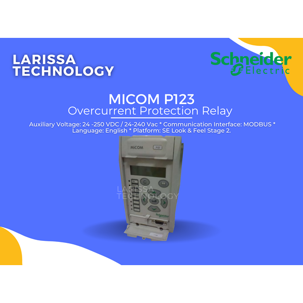 Jual OVERCURRENT PROTECTION RELAY - MICOM P123 oleh LARISSA TECHNOLOGY