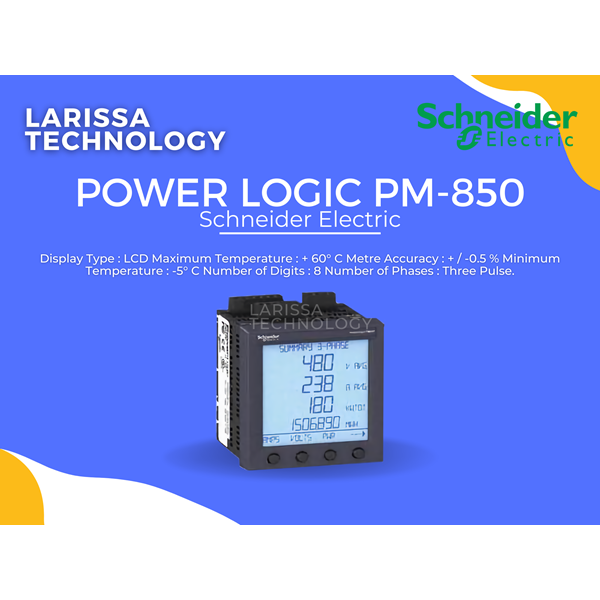 Jual POWER METER / POWER LOGIC PM-850 - SCHNEIDER ELECTRIC oleh LARISSA ...