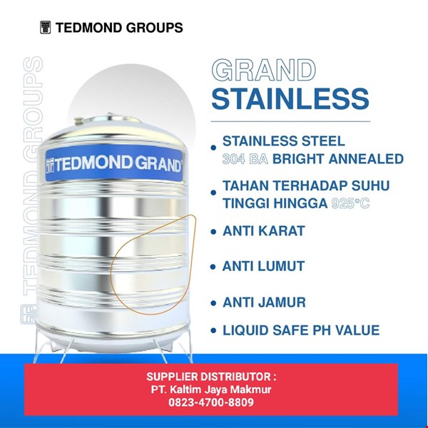 Jual SUPPLIER TANDON AIR STAINLESS STEEL MURAH BONTANG oleh PT. Kaltim ...
