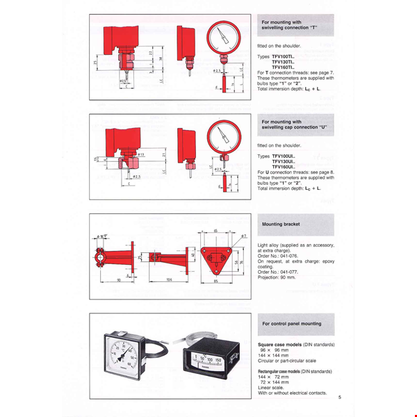 Jual Temperature Gauge TF Model RUEGER oleh PT. Instrumentation ...
