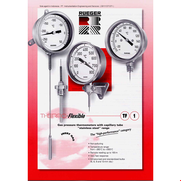 Jual Temperature Gauge TF Model RUEGER oleh PT. Instrumentation ...