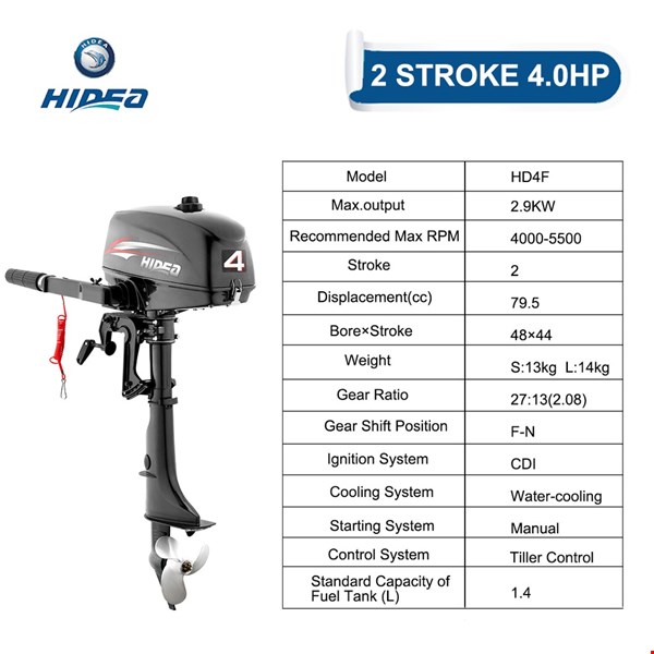 Jual Mesin Tempel Perahu 2 Stroke 4HP Short Shaft oleh Ben Berkarya