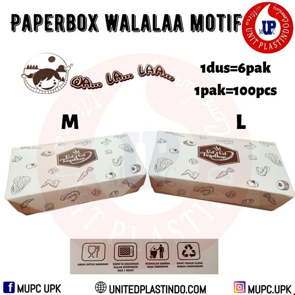 Jual PAPERBOX WALALA MOTIF oleh PT. Mitra Unit Plastindo Cemerlang