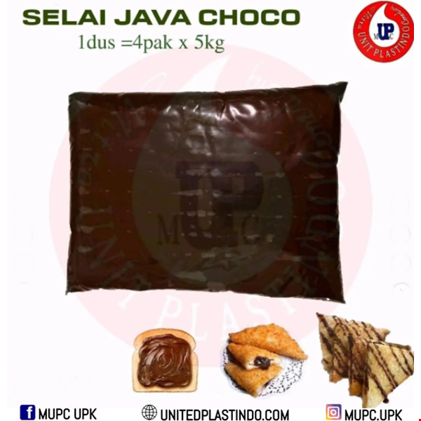 Jual SELAI JAVA CHOCO 5 KG / SELAI COKLAT FILLING 5 KG oleh PT. Mitra Unit Plastindo Cemerlang