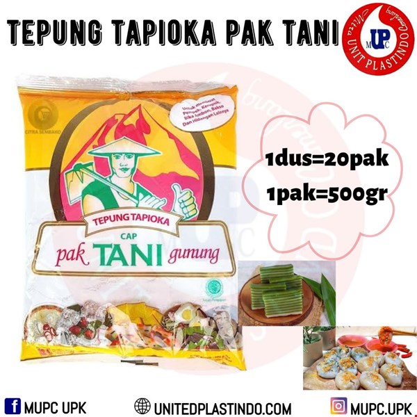 Jual TEPUNG TAPIOKA CAP PAK TANI GUNUNG 500 GRAM oleh PT. Mitra Unit ...