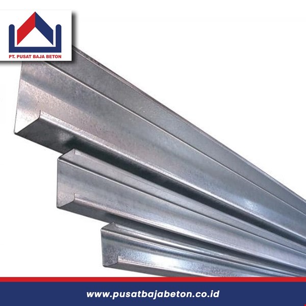 Jual BESI CNP 75 X 45 X 15 X 2.3 MM X 6 MTR oleh Pusat Baja Beton