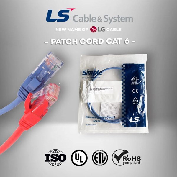 Jual Patch Cord C6 LS oleh PT. VISINDO GLOBAL TEKNOLOGI