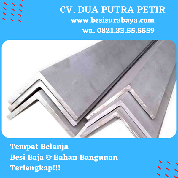 Jual Besi Siku Steel Angel 60 x 60 x 5 x 6mtr oleh CV. Dua Putra Petir