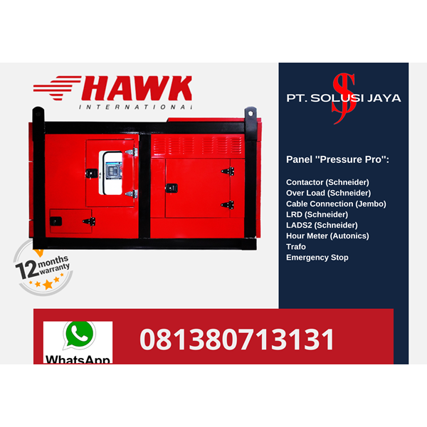 Jual HIGH PRESSURE WATER JET BLASTING MACHINE 1000 BAR POMPA HAWK 14500 ...