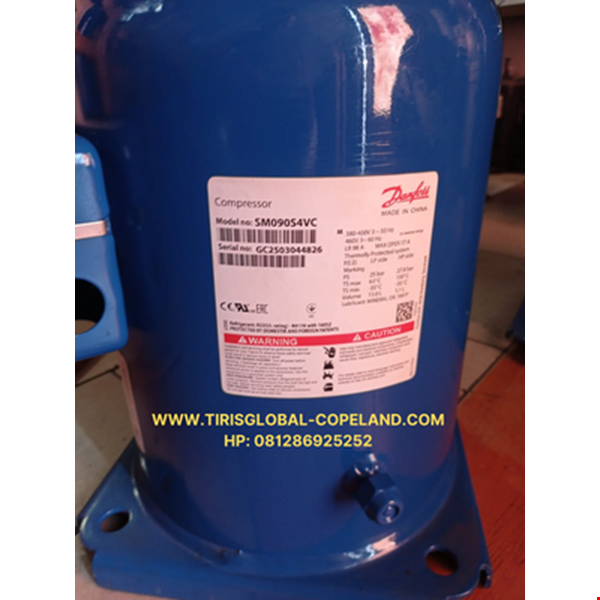 Jual Compressor Danfoss SM090S4VC oleh PT. Tiris Global Indonesia