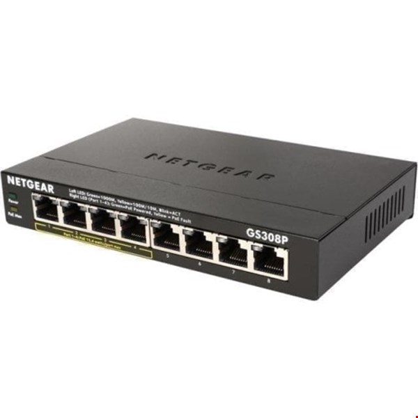 Jual GS308P 8-PORT GIGABIT ETHERNET UNMANAGED POE DESKTOP SWITCH oleh ...